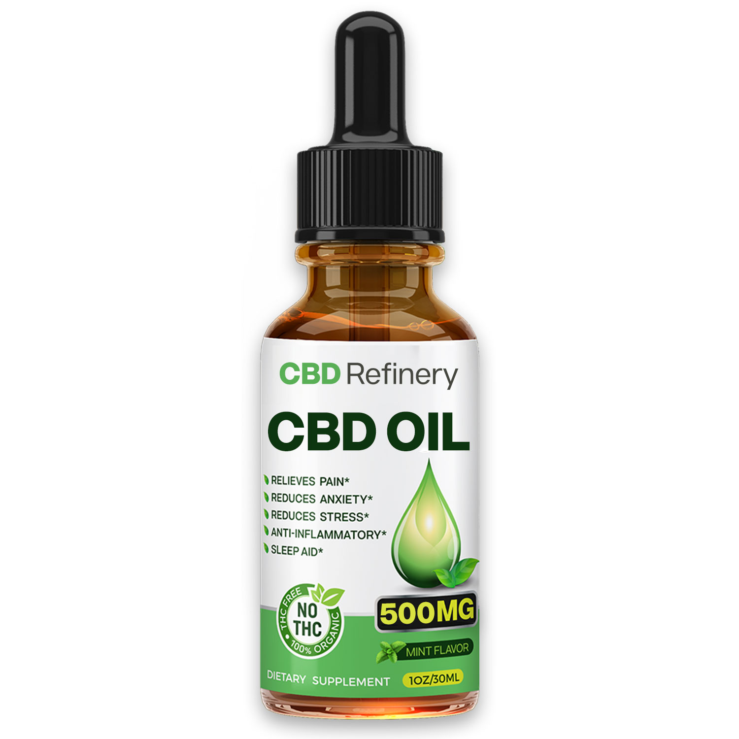 CBD Oil 500MG - CBD Refinery CBD Oil 500MG - CBD Refinery
